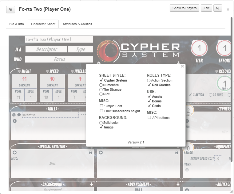 Roll20: What it is and how to use it with the Cypher System ...